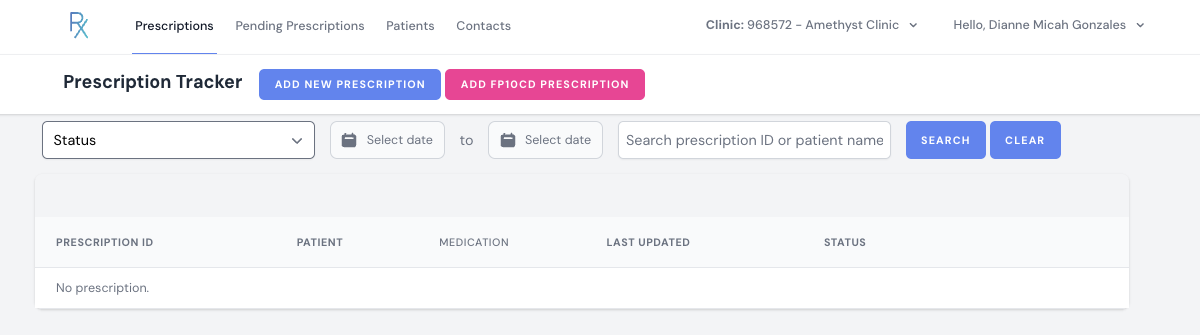 FP10CD User Guide for SignatureRx
